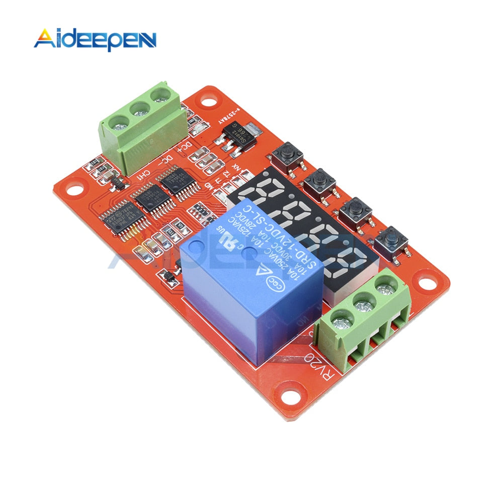 12V DC Multifunction Self lock Auto lock Relay PLC Cycle Delay Time Ti – Aideepen