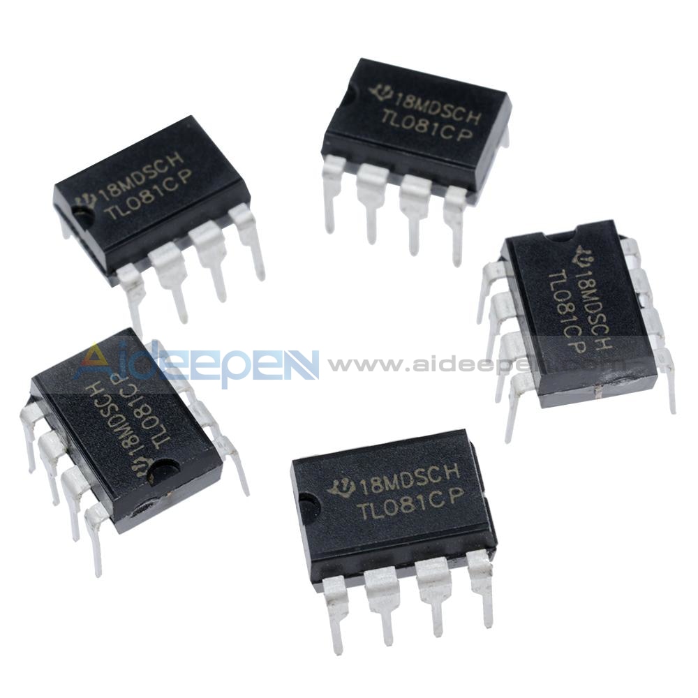 5PCS TL081 TL081CP TI IC JFET Input Operational Amplifiers DIP-8 – Aideepen