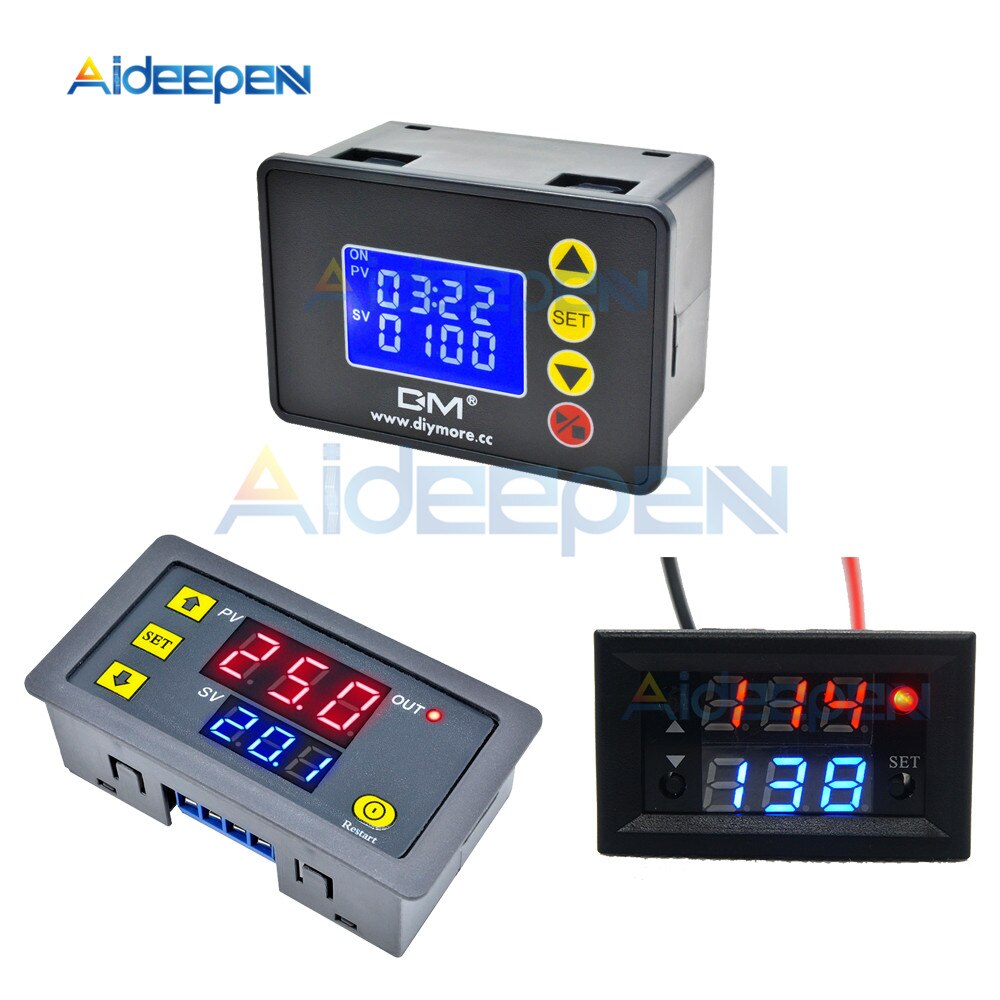 DC 12V 24V AC 110V 220V Digital Cycle Timer Delay Relay Board Module M – Aideepen