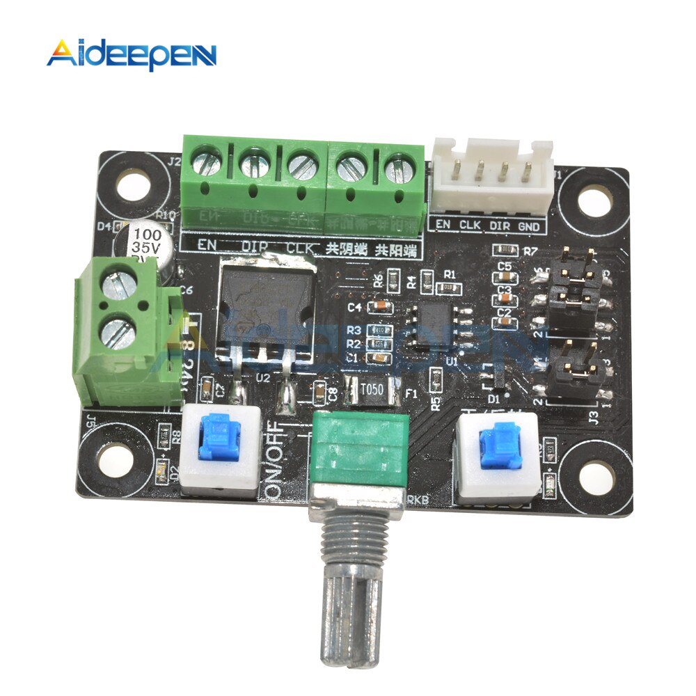 DC 12V 24V Stepper Motor Drive Driver Controller PWM Pulse Signal Gene – Aideepen