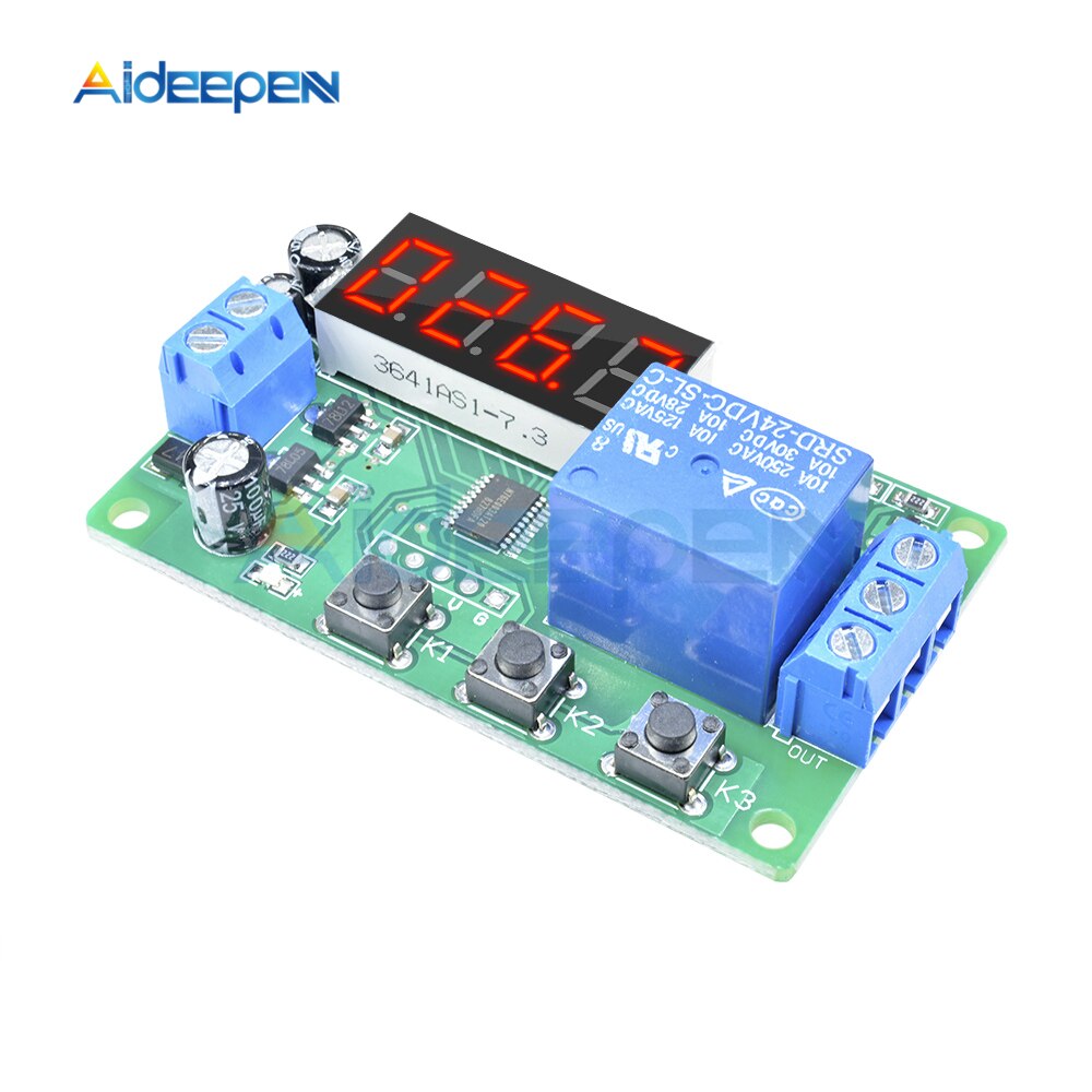 DC 24V LED Digital Display Delay Time Module Switch Control Relay Cycl – Aideepen