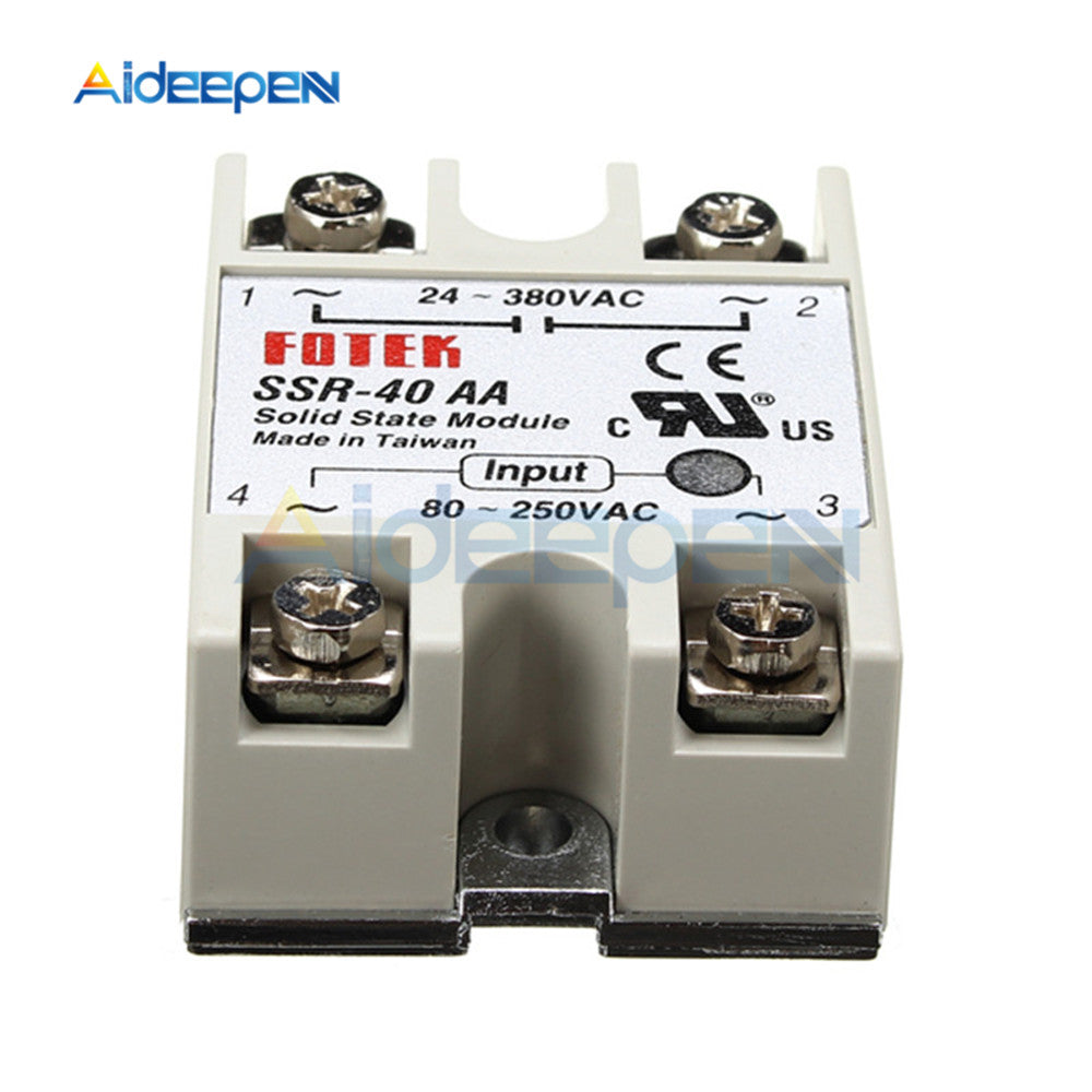 Solid State Relay SSR 40AA 40A Actually 80 280V AC TO 90 480V AC SSR 4 – Aideepen