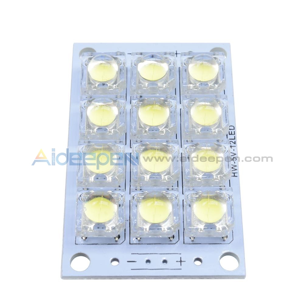 DC 3V-5V 12-LED Super Bright White Piranha LED Board Night LED Lights – Aideepen