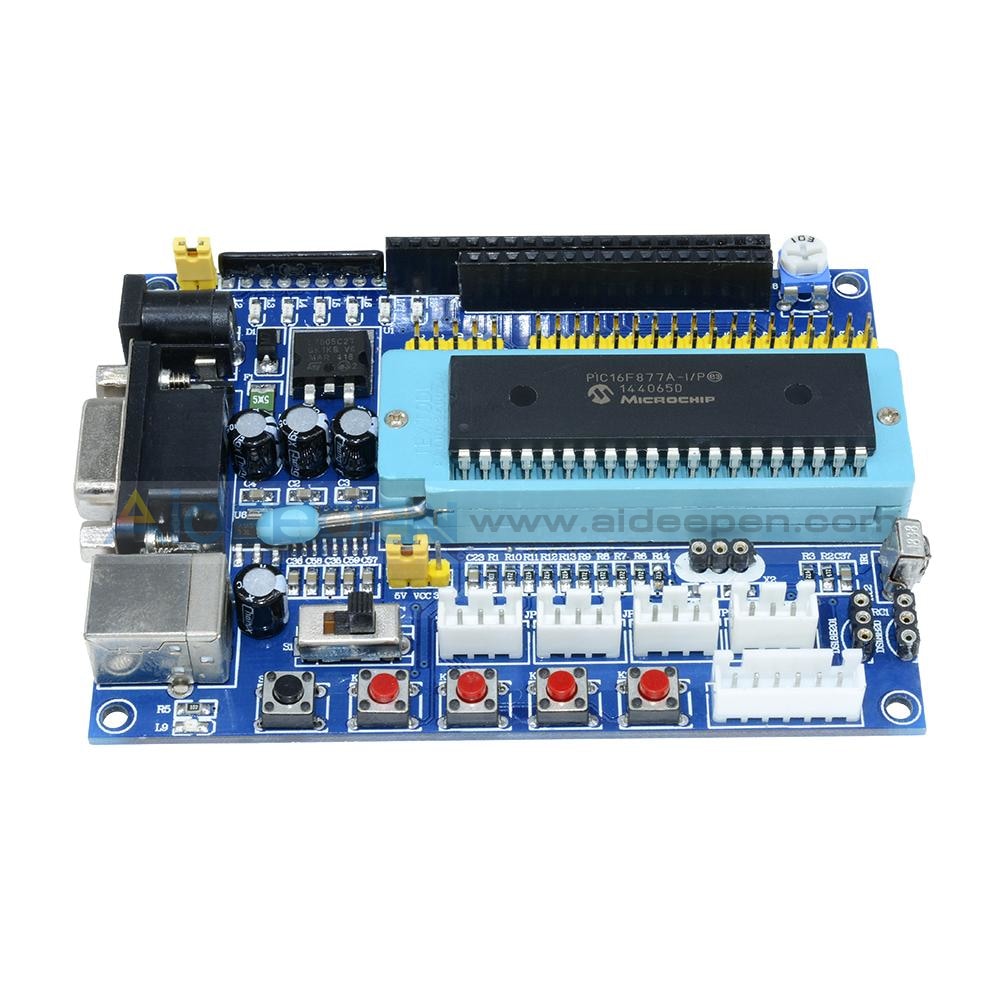 PIC16F877A PIC Minimum System Development Board JTAG ICSP Program Emul – Aideepen
