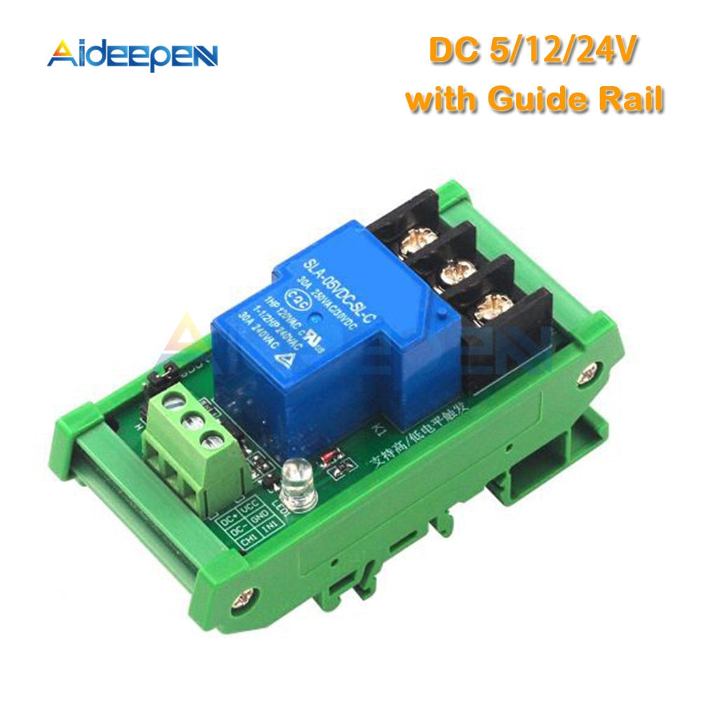 1 Way DC 5V 12V 24V Relay Module Optocoupler High/Low Level Trigger Re ...