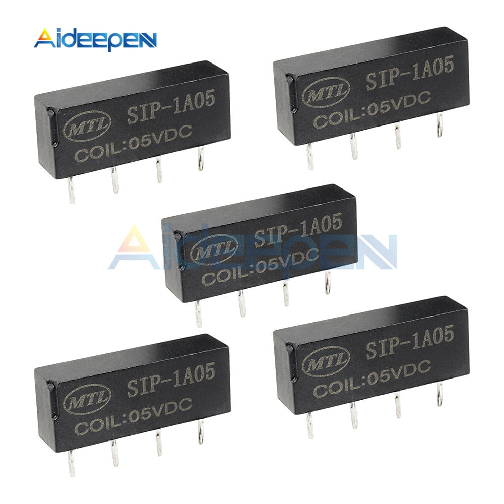 10PCS 5V Relay SIP 1A05 Reed Switch Relay For PAN CHANG Relay 4PIN ...