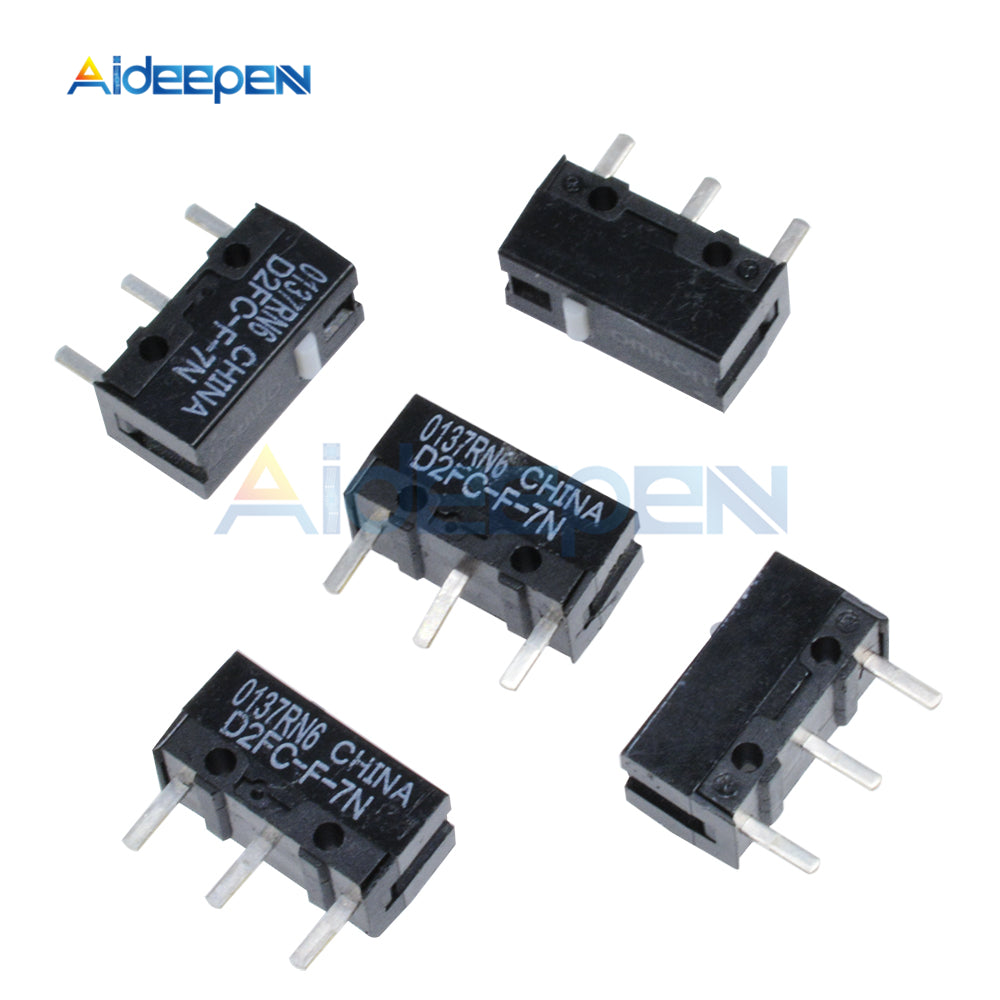 10Pcs OMRON Mouse Micro Switch D2FC F 7N Mouse Button Fretting D2FC E ...