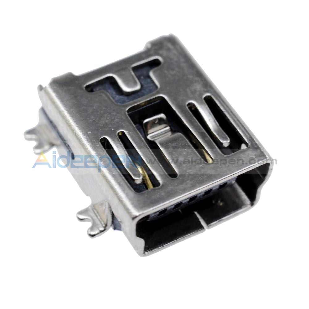 10PCS Mini USB Type B Female 5-Pin SMT SMD Socket Jack Connector Port ...
