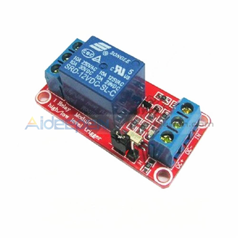 12V 1 Channel Module with Optocoupler Isolation High and Low Level Tri ...