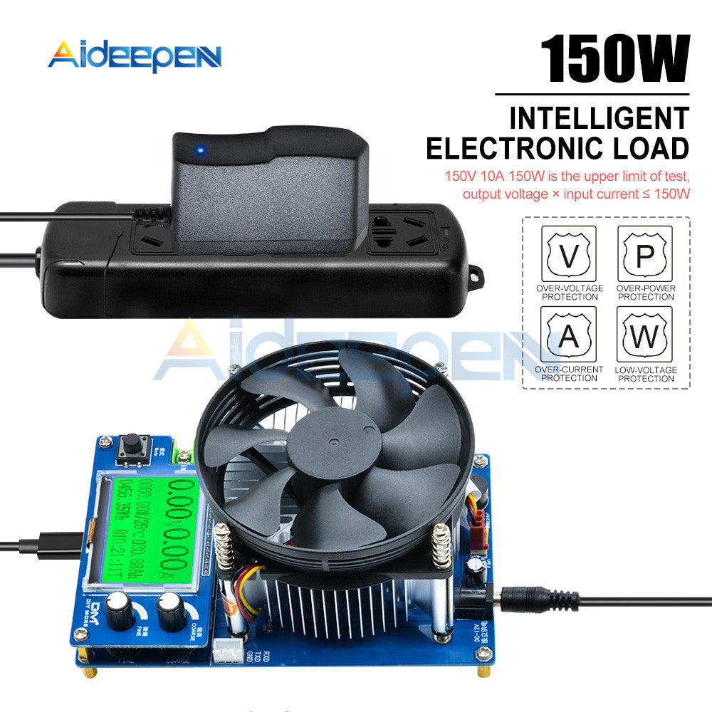 150V 150W Electronic Load Test Instrument Discharge Battery Capacity T ...