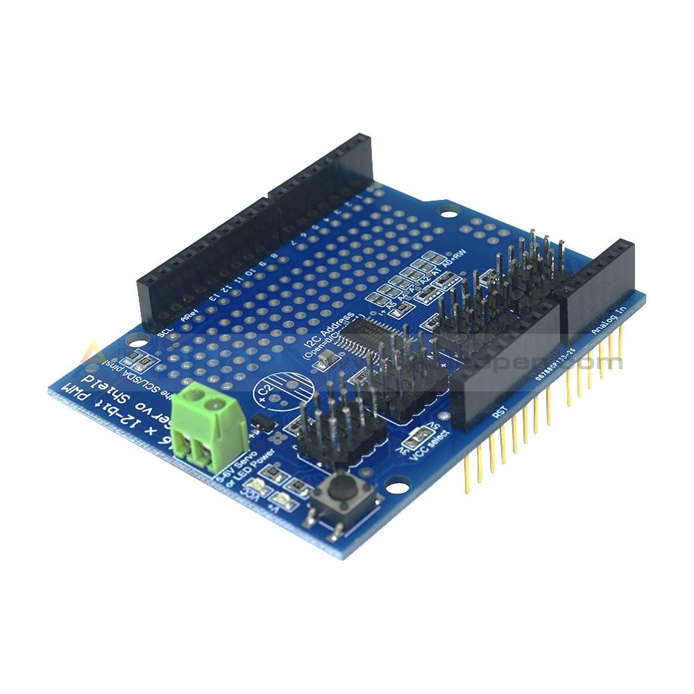 16 Channel PWM Servo Drive Shield Board -I2C PCA9685 – Aideepen