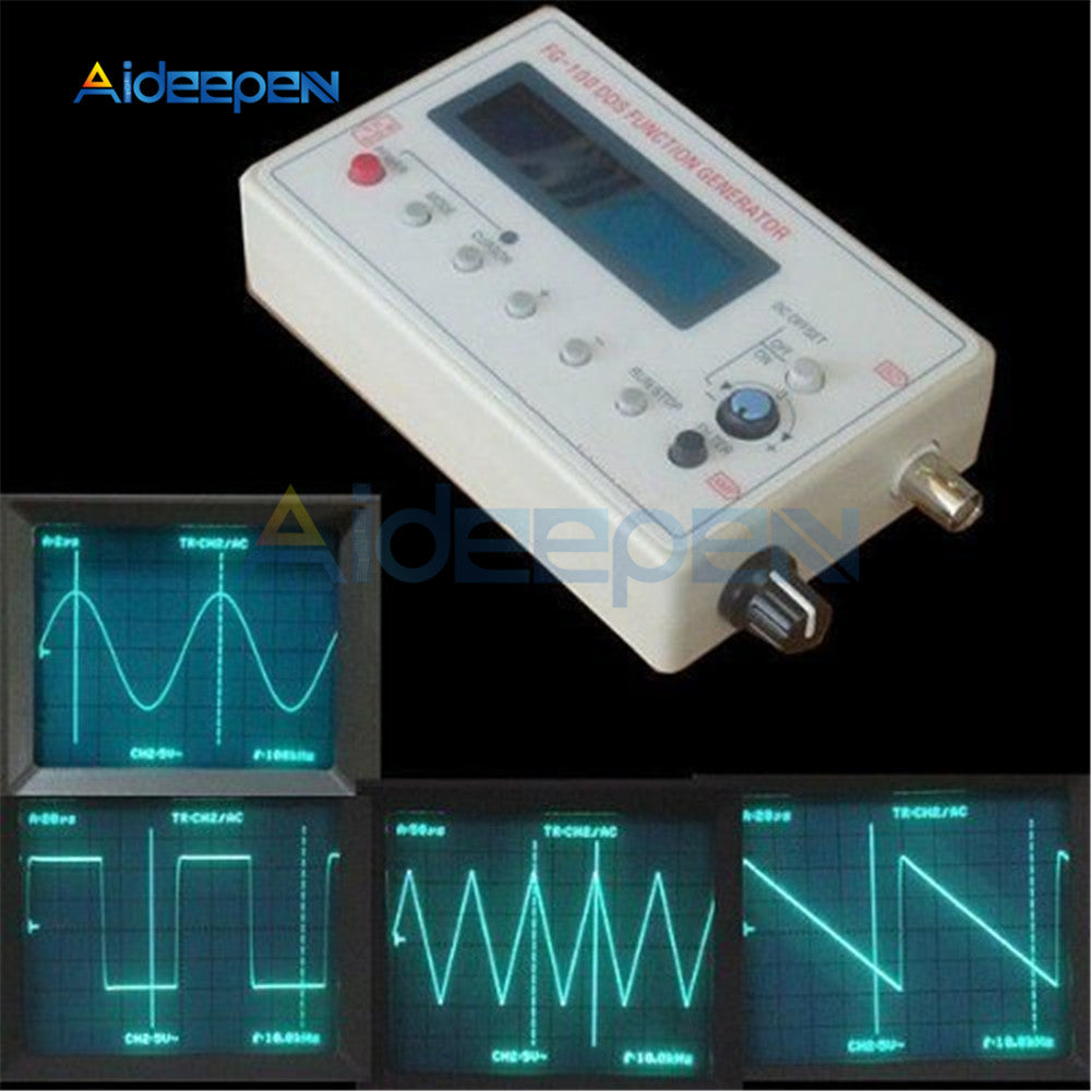 1HZ 500KHZ DDS Function Signal Generator Frequency Counter Sine + Squa ...