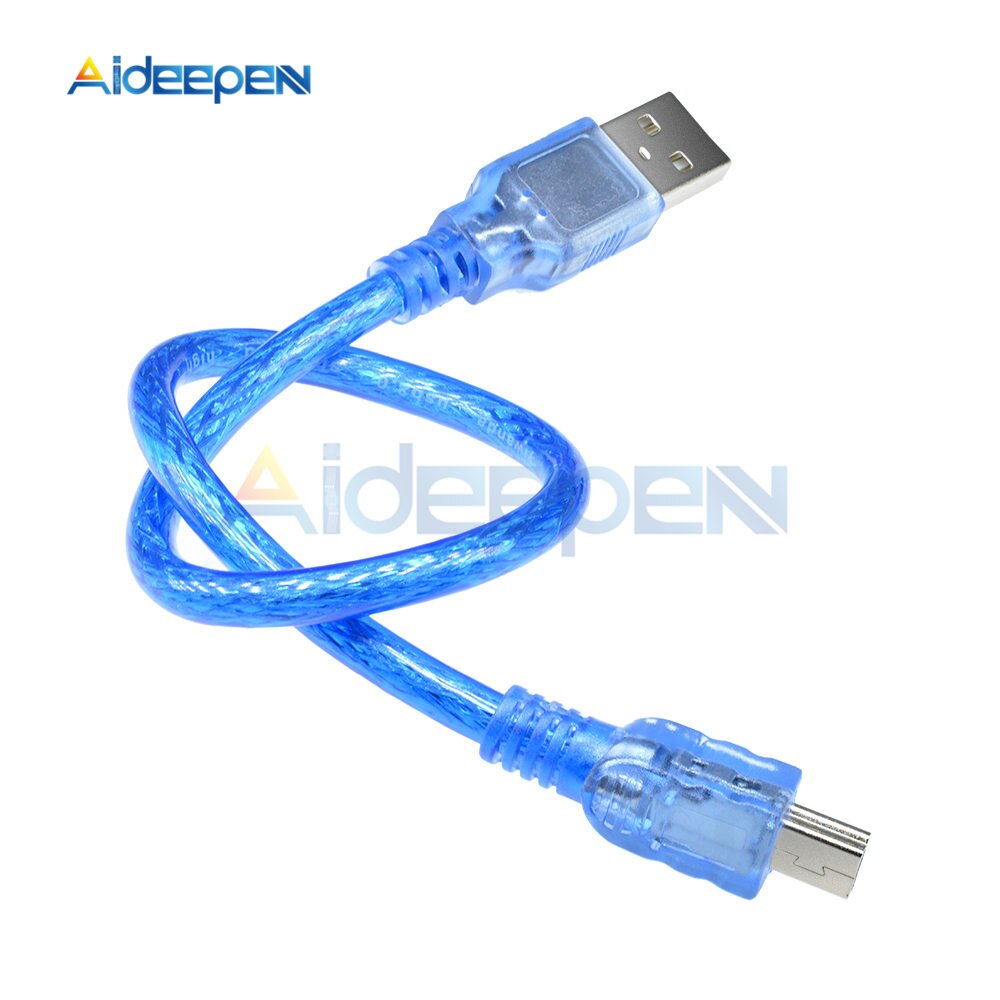 1pcs USB Cable for Arduino Nano 3.0 USB to mini USB 30cm – Aideepen