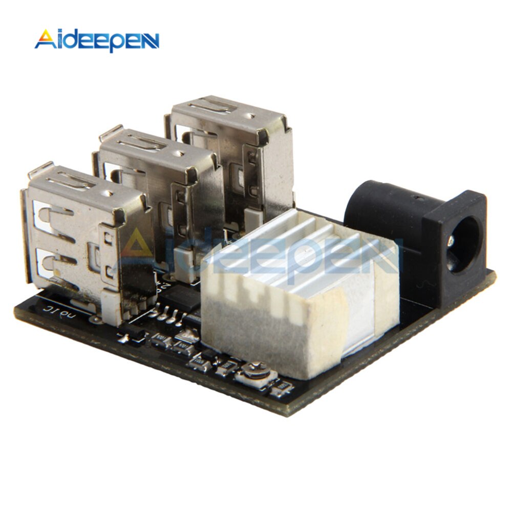 3 USB Mini Charging Module Step Down Power Charger Bank Board DC DC 9V ...