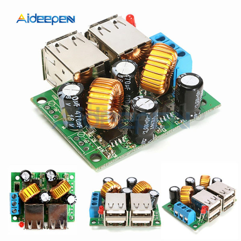 4 Four USB Port A5268 Step Down Power Supply Converter Board Module DC ...