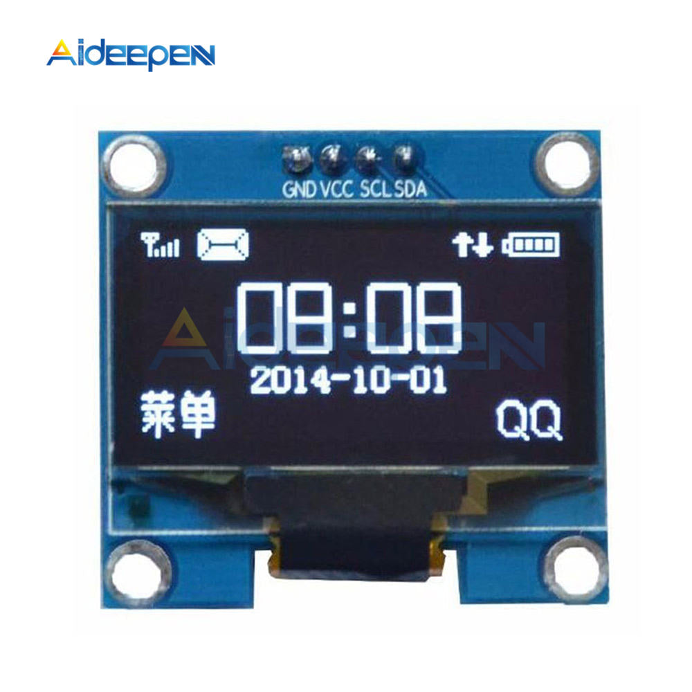 4PIN 1.3" OLED Module White/Blue Screen 128X64 1.3 inch OLED LCD LED D ...