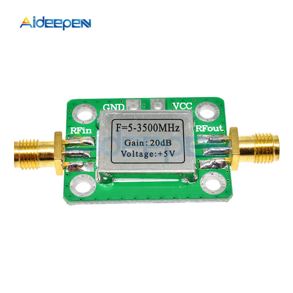 5 3500MHz RF Broadband Signal Amplifier High Gain 20dB Low Noise RF Am ...