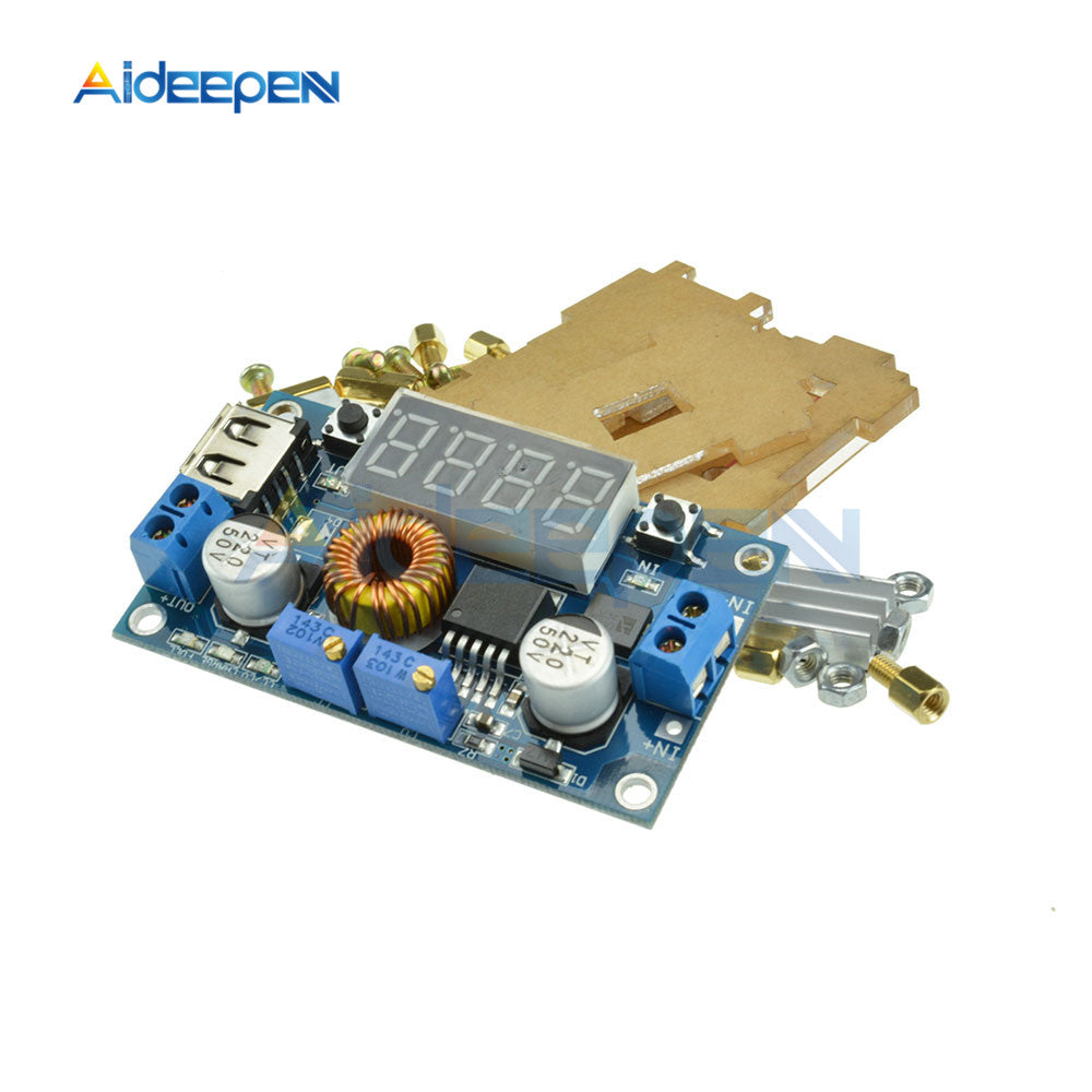 75W DC-DC Converter With Case 5A CC/CV Buck Converter Module With USB ...