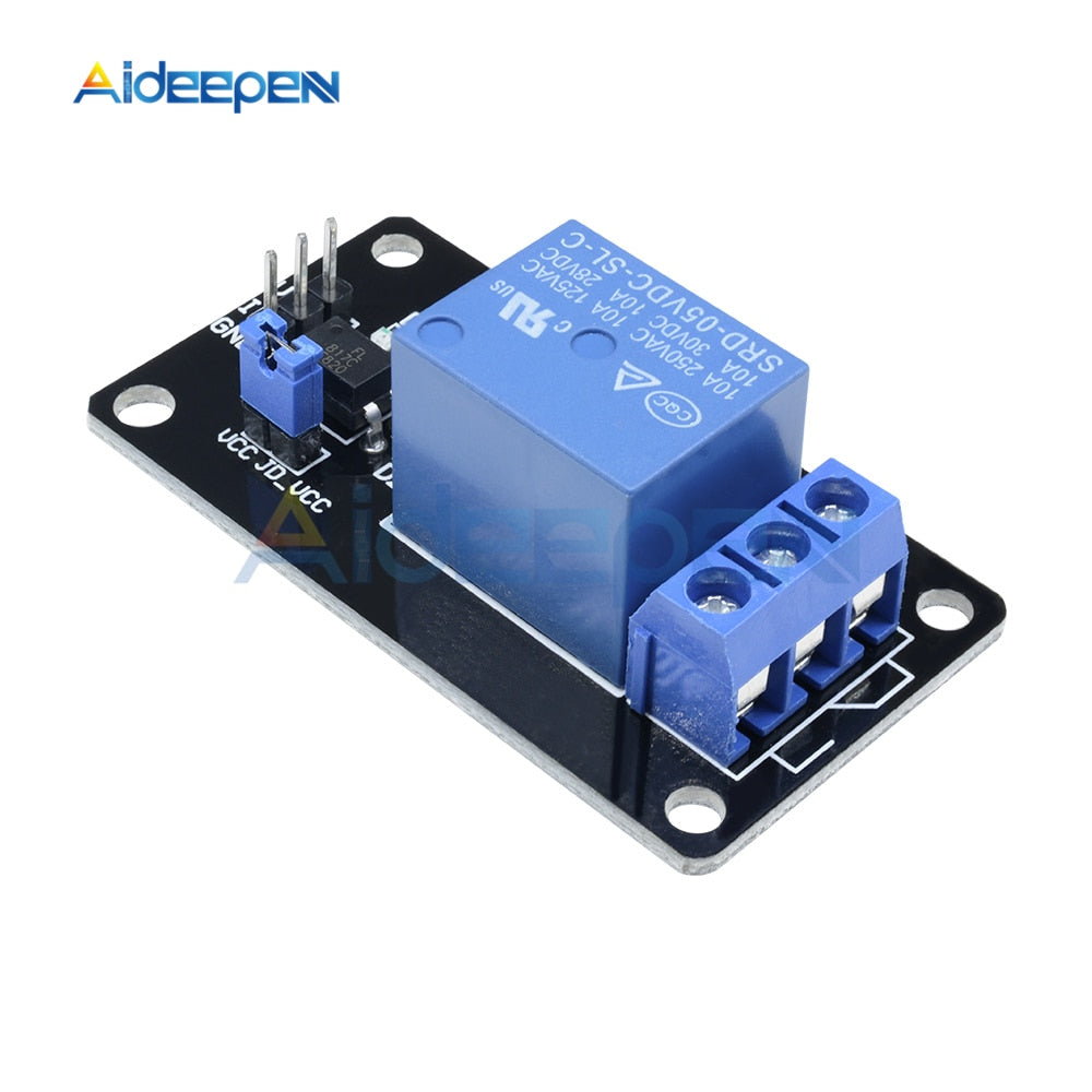 5V One 1 Channel Relay Module Board Shield Low Level Trigger Optocoupl ...
