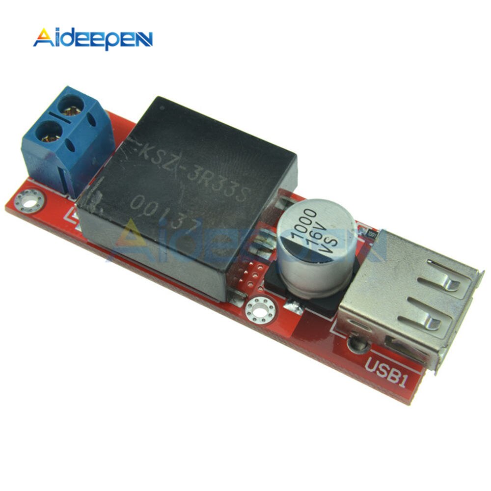 5V USB Output Converter DC DC 7V 24V To 5V 3A Step Down Buck Board Mod ...