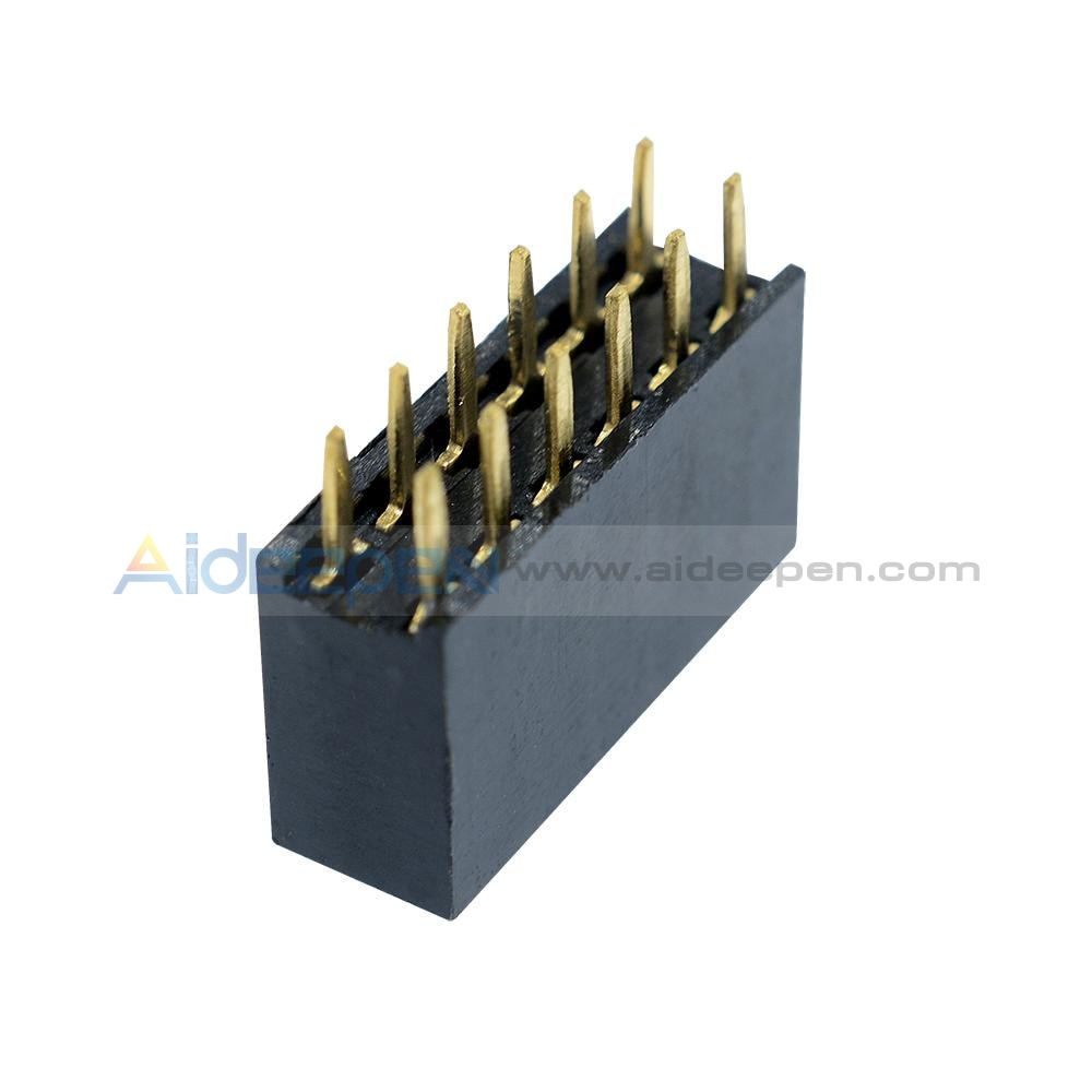 2x6 12 Pin 2.54mm Double Row Female Straight Header – Aideepen