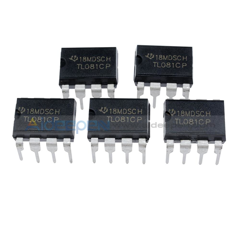 5PCS TL081 TL081CP TI IC JFET Input Operational Amplifiers DIP-8 – Aideepen