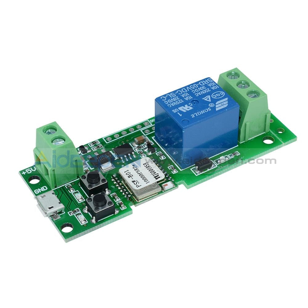 5V Self-lock Smart WiFi Wireless Switch Relay Module DC5V by APP Contr ...