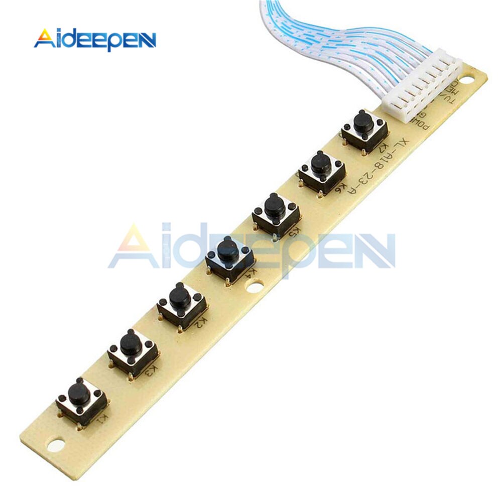 7 Key Switch TV V29 V59 Edge Keypad Board With Multi functional interf ...