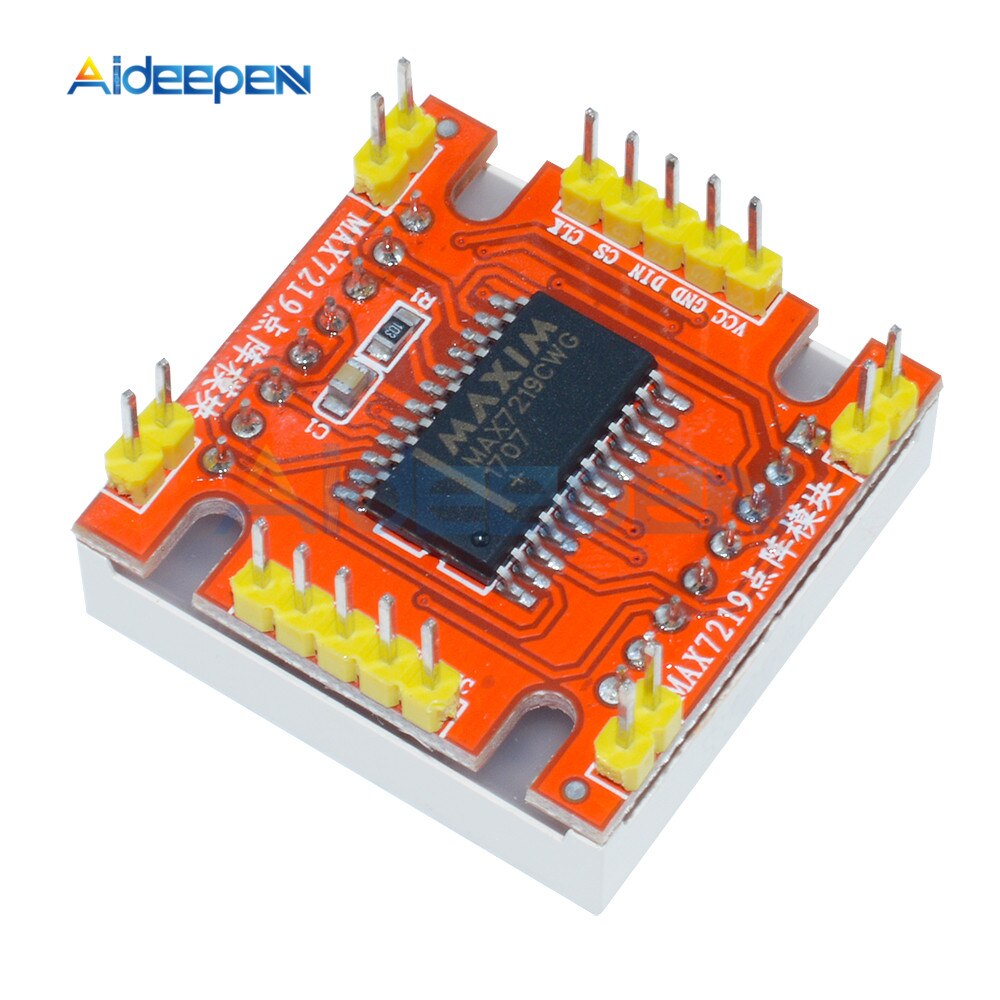 8x8 MAX7219 LED Dot Matrix Common Cathode Microcontroller Red Display ...