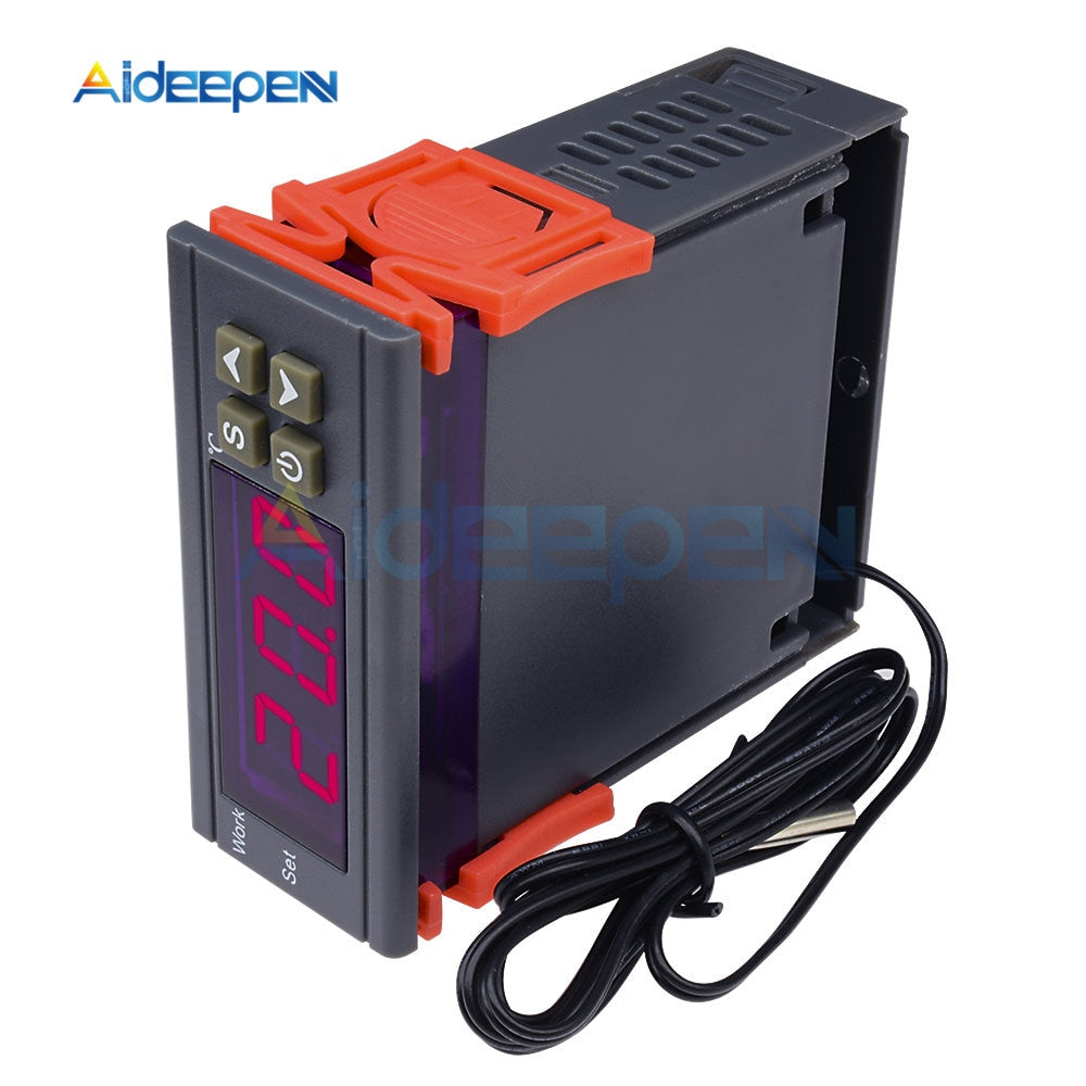 90 250V 10A Digital Thermometer Thermoregulator Thermostat Temperature ...