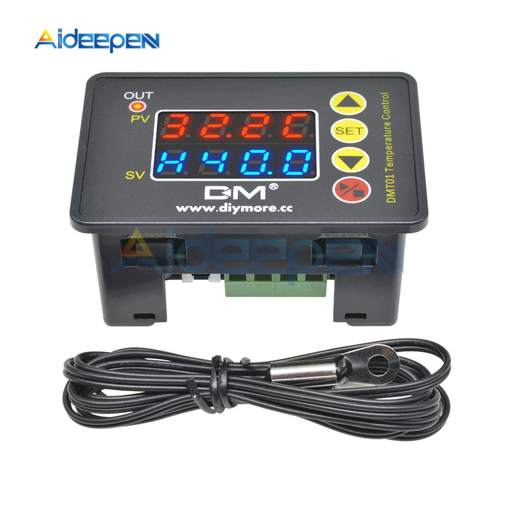 AC 110 220V DC 12V 24V Microcomputer Temperature Controller Digital In ...