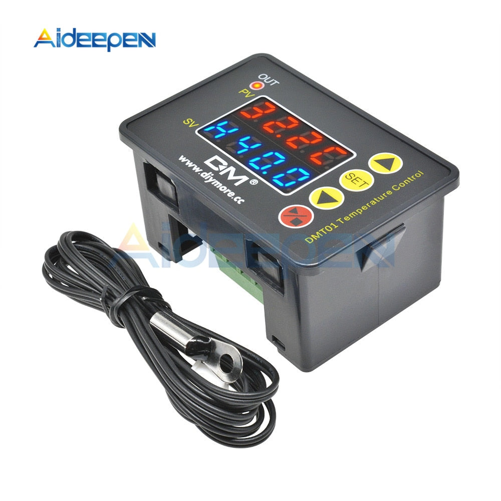 AC 110 220V DC 12V 24V Microcomputer Temperature Controller Digital In ...
