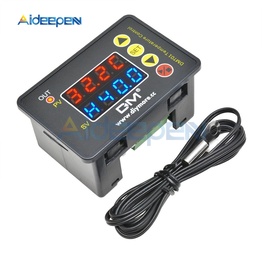 AC 110 220V DC 12V 24V Microcomputer Temperature Controller Digital In ...