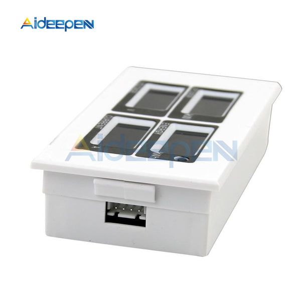 AC 110V 220V Digital Voltmeter Ammeter LED Panel Amp Volt Meter Dector ...