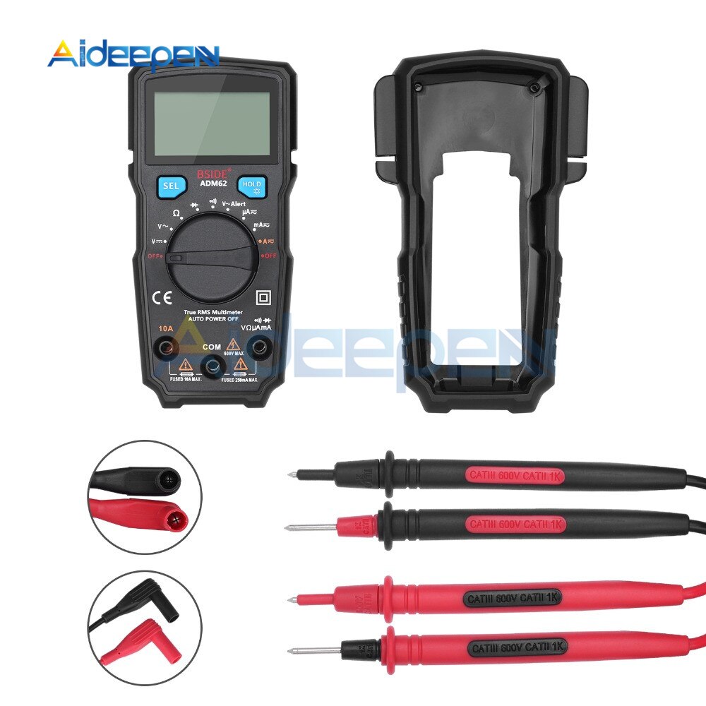 ADM62 Auto Range Digital Multimeter 2000 Counts DC/AC Ammeter Voltmete ...