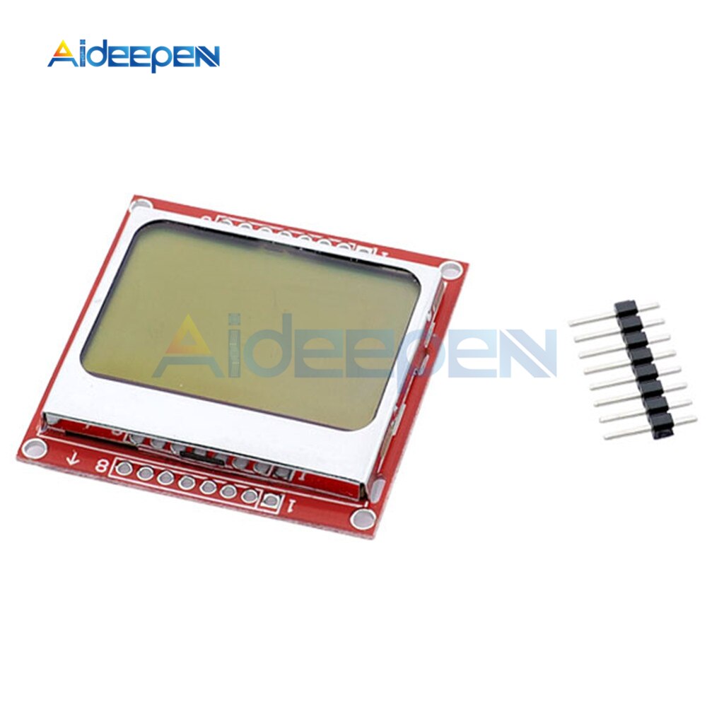 Blue Backlight LCD Display Module Adapter PCB Monitor for Nokia 5110 S ...