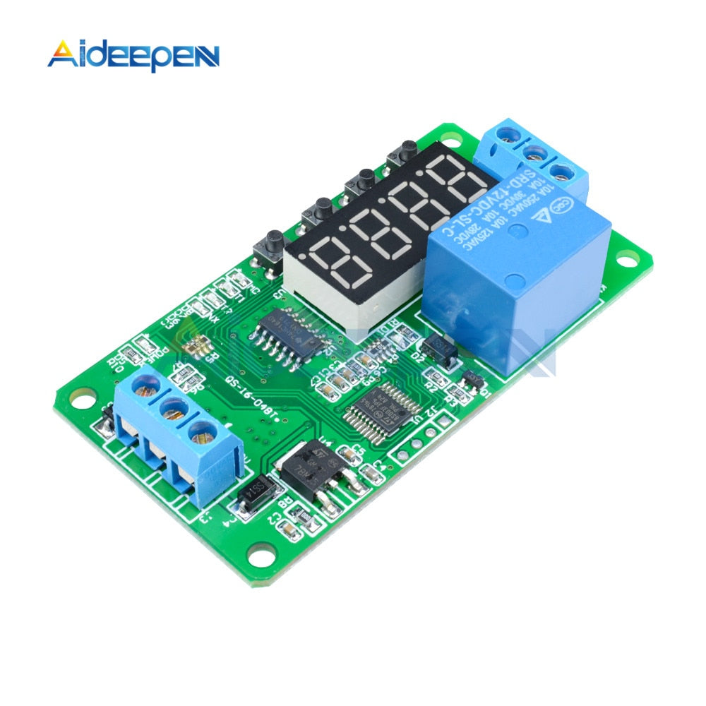 DC 5V 12V 1 Channel Multifunction Delay Relay Timer Time Switch Self l ...