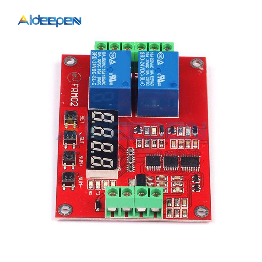 DC 5V 12V 24V 2 Channel Multi Function Relay Module Time Delay Relay S ...