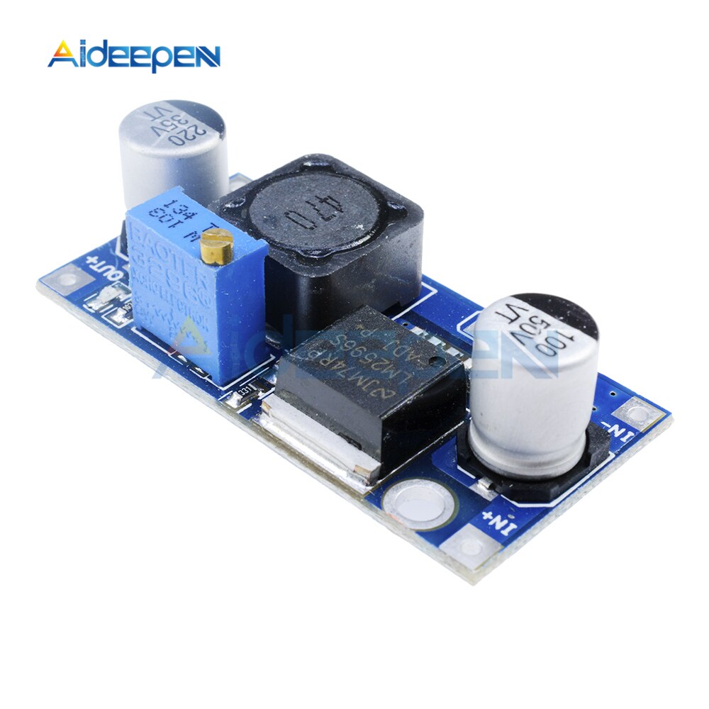 DC DC Step Down Buck Converter Module LM2596 3.2V 40V To 1.25V 35V Adj ...
