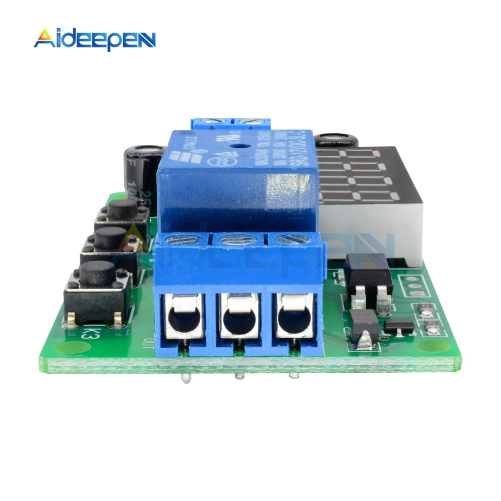 DC12V Time Delay Relay LED Digital Automation Delay Relay Trigger Time ...