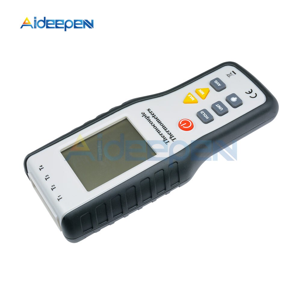 Digital K type 4 Channel Thermocouple Thermometer Thermocouple Probe S ...