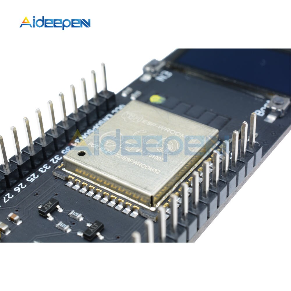 ESP32 ESP 32 ESP8266 0.96 Inch White OLED Display 18650 Lithium Batter ...