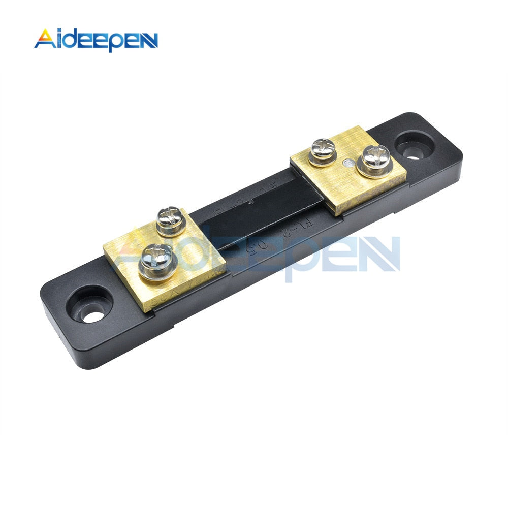 External Shunt FL 2 50A/75mV Current Amp Meter Ammeter Ampere Panel Me ...