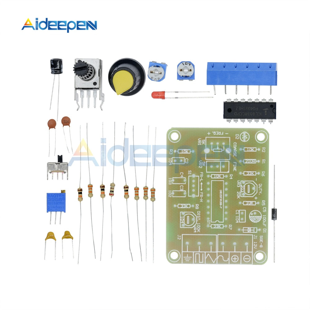 ICL8038 Monolithic Function Signal Generator Module DIY Kit Sine Trian ...