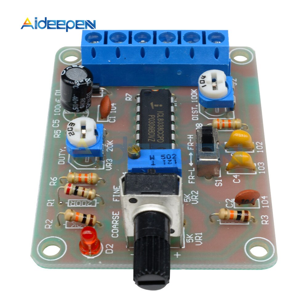 ICL8038 Monolithic Function Signal Generator Module Sine Square Triang ...