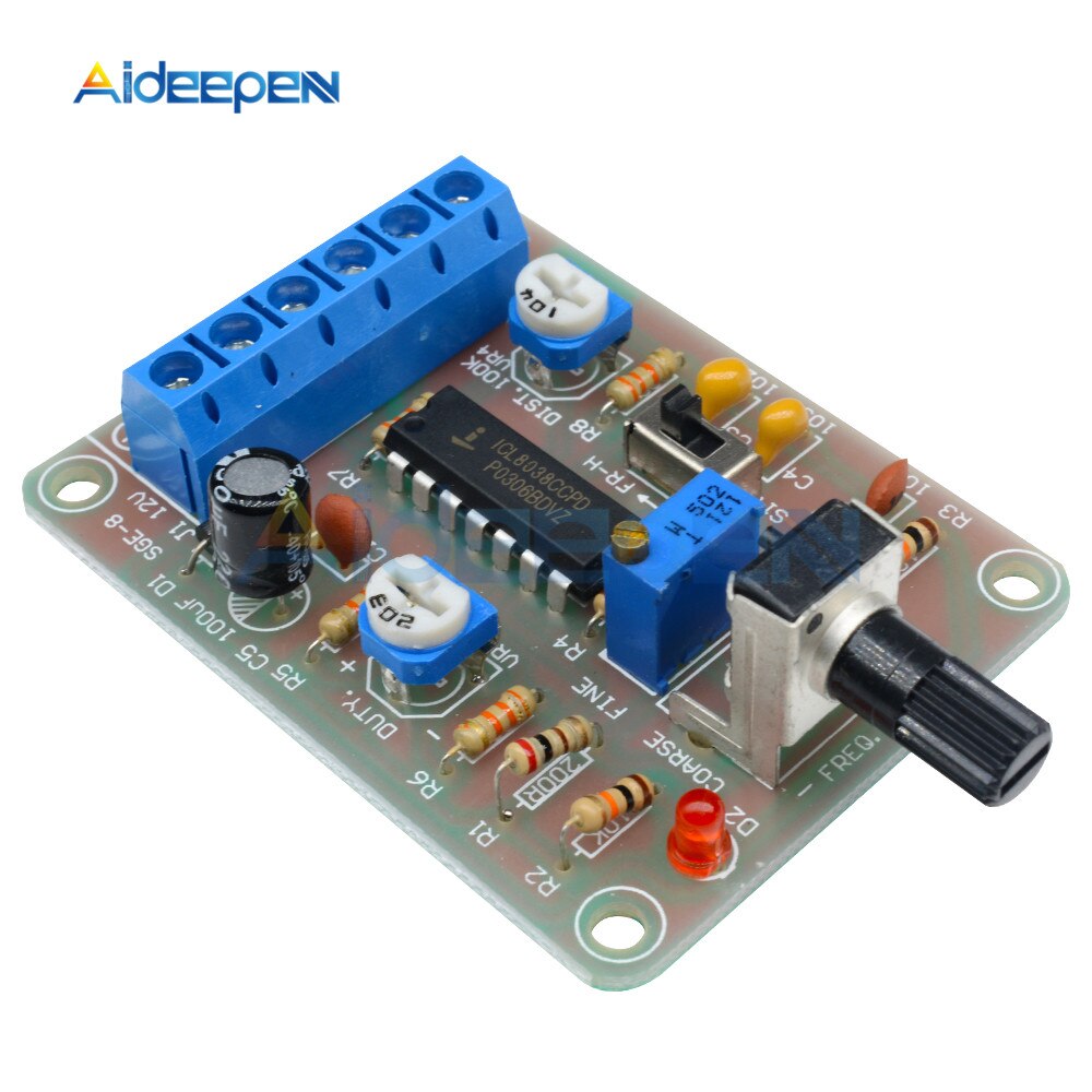 ICL8038 Monolithic Function Signal Generator Module Sine Square Triang ...