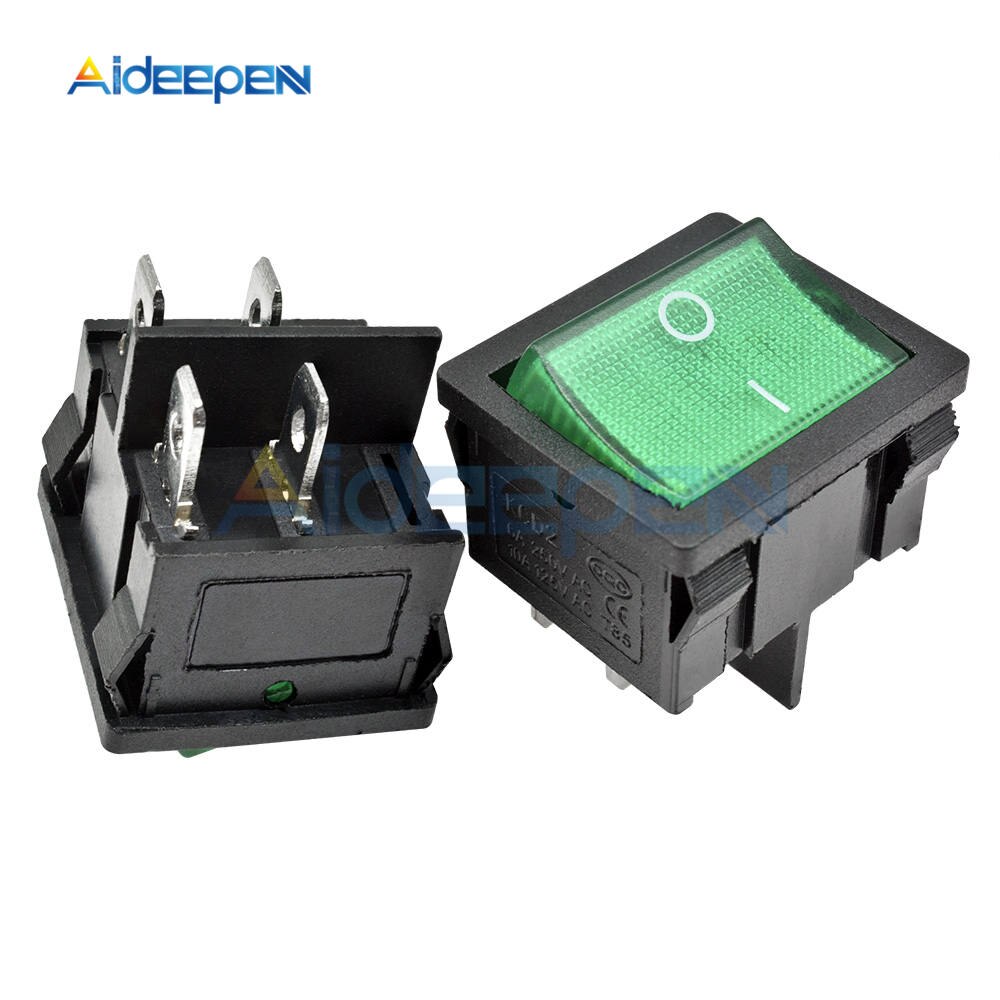 KCD5 Latching Rocker Switch 4 Pin 6 Pin ON OFF ON OFF ON 6A 250V Boat ...