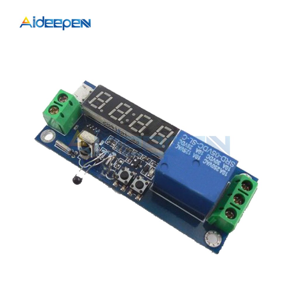LED Digital Clock Temperature Timer Relay Module Cycle Delay Timing Se – Aideepen