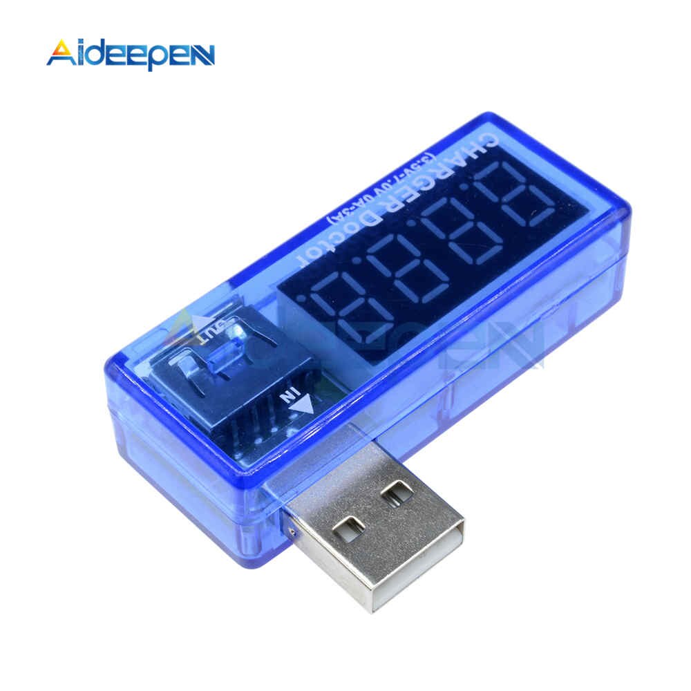 LED Display Digital Voltmeter Ammeter USB Power Current Voltage Meter ...