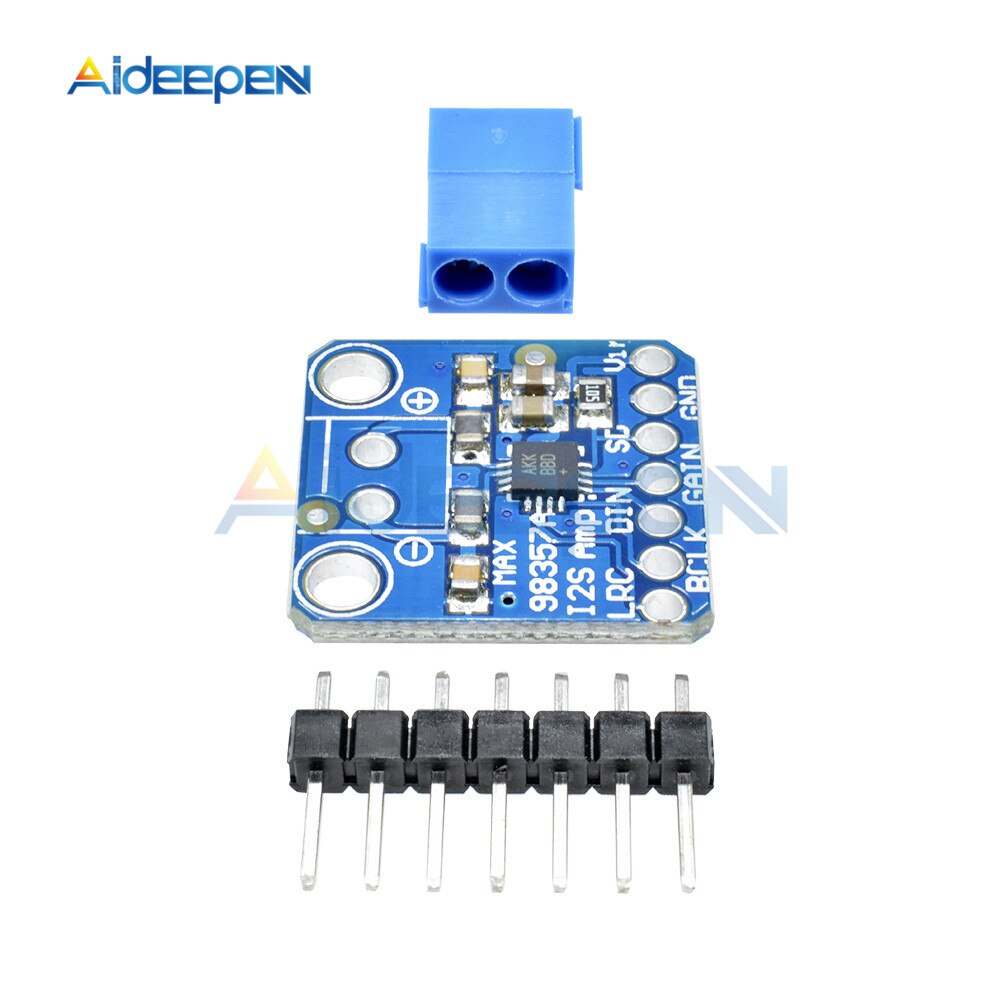 MAX98357 I2S Class D Mono Amplifier 3W Amplifier Breakout Interface DA ...